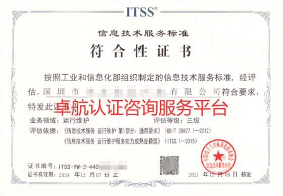 CCRC、ITSS、ISO体系类证书明年上半年年审的,可以准备起来了！